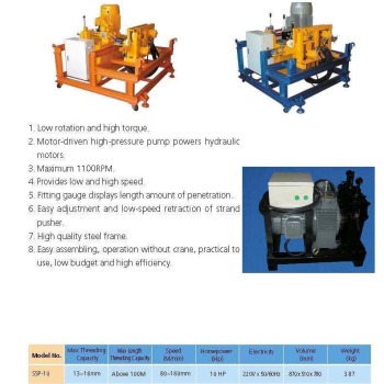Hydraulic Mechanical Steel Strand Pusher